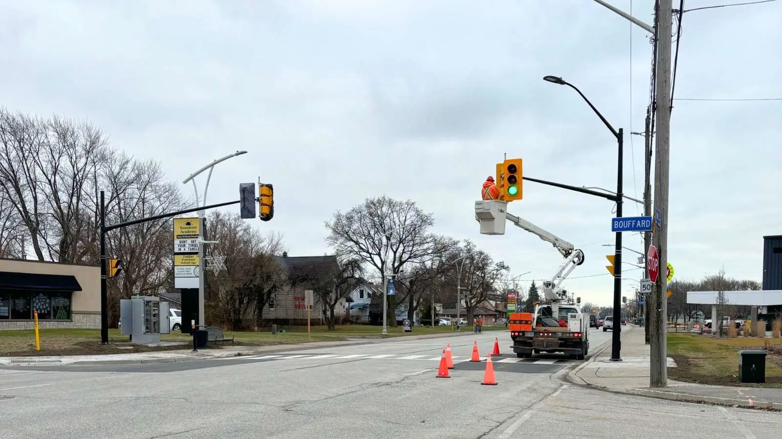 New Pedestrian Signals Enhance Safety on Front Road in LaSalle (1 ...