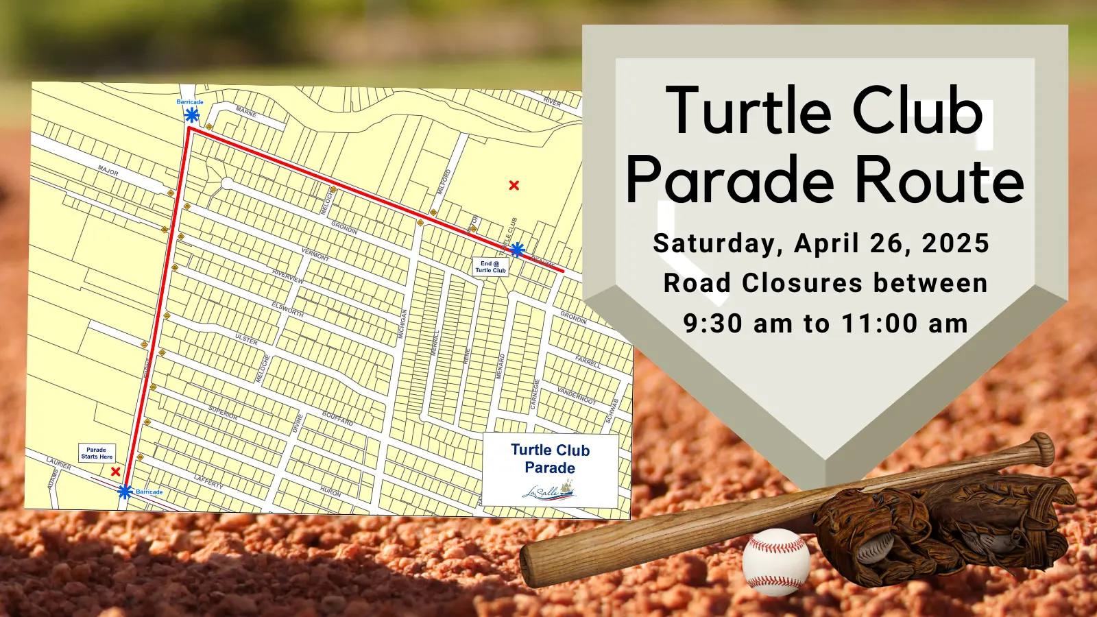 Turtle Club Parade 2025 - Road Closure Notice | Town of LaSalle
